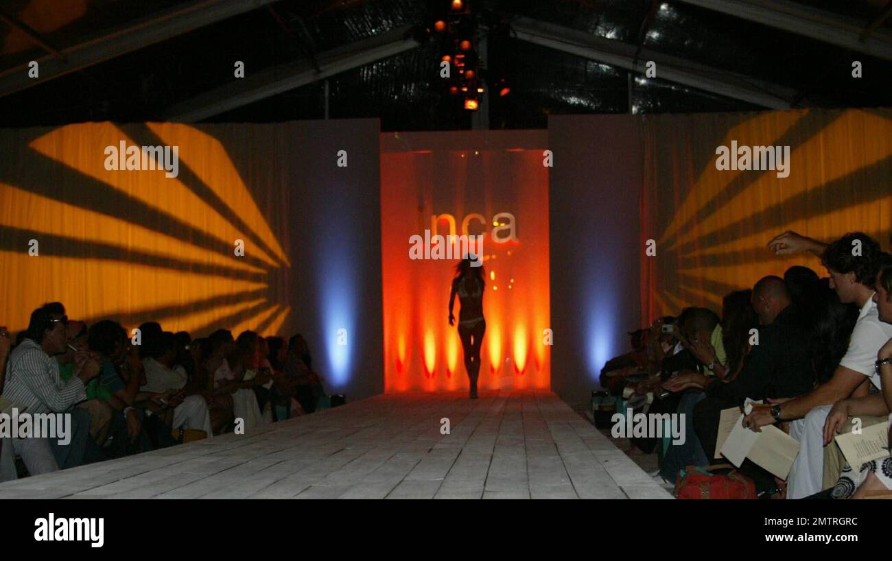 Models on the catwalk at INCA designer's showing during the Sunglass ...