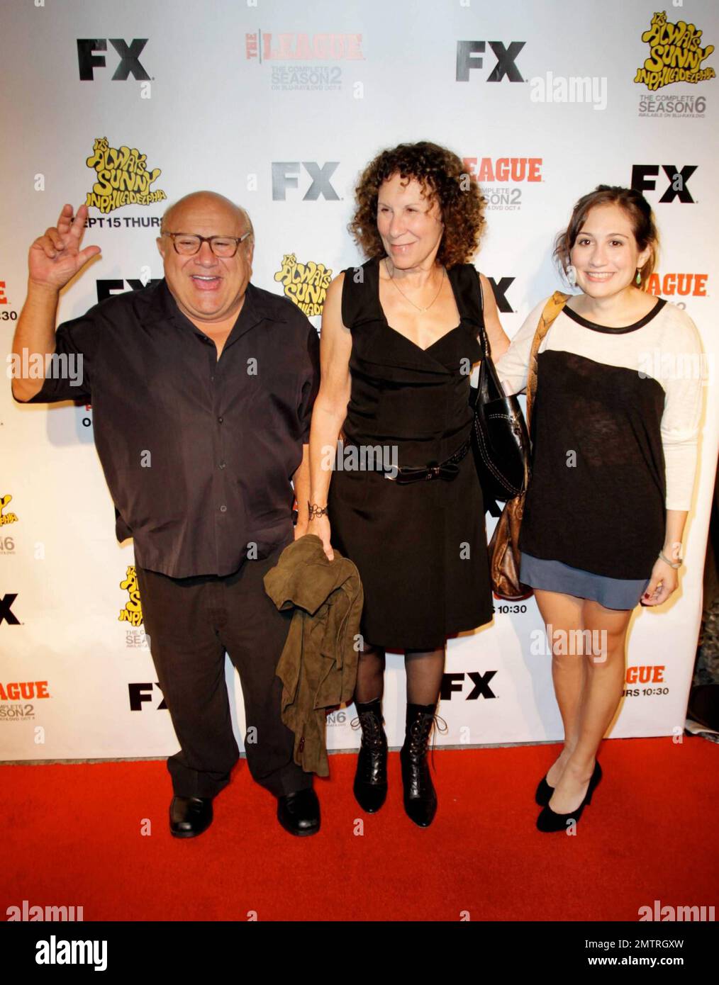 Danny DeVito, wife Rhea Perlman, and daughter Lucy DeVito at FX's "It's ...