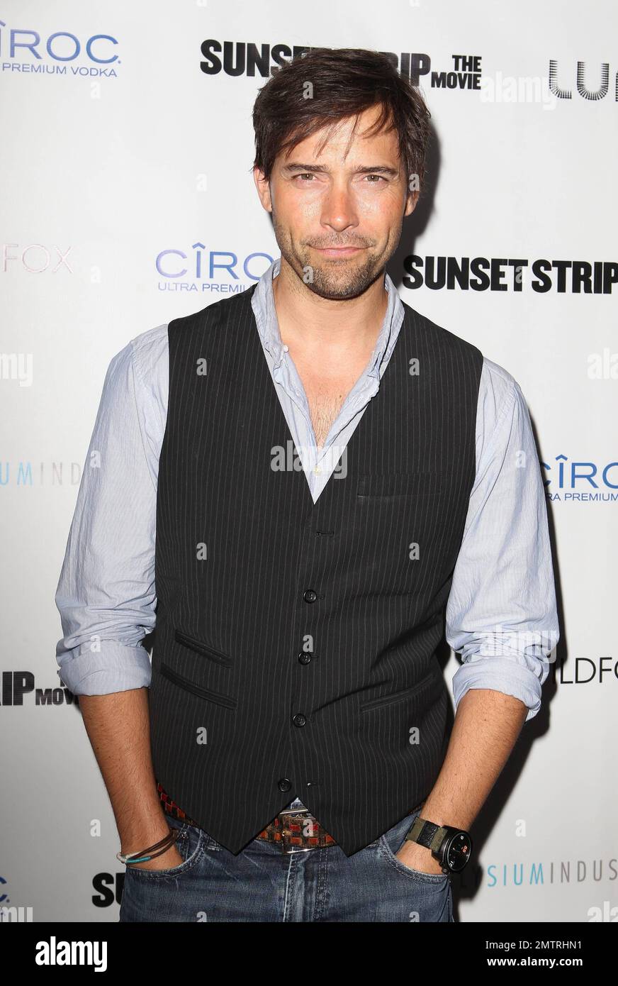 Andrew Bowen arrives at the Elysium Industry's Los Angeles "Sunset Strip" Premiere and After ...