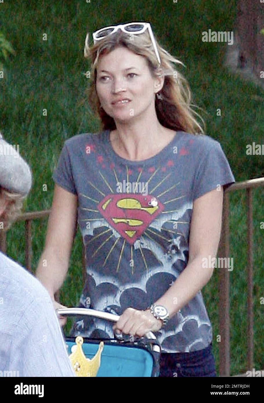 Kate Moss spends the day with friends and family at Disneyland. Moss ...