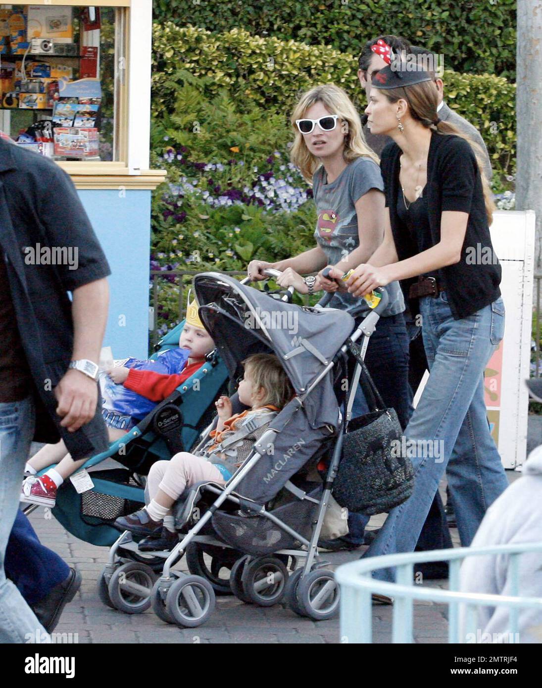 Kate Moss spends the day with friends and family at Disneyland. Moss ...