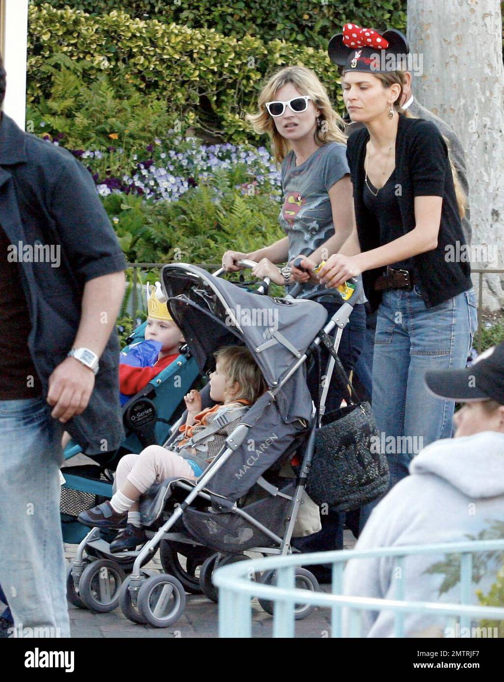 Kate Moss spends the day with friends and family at Disneyland. Moss ...