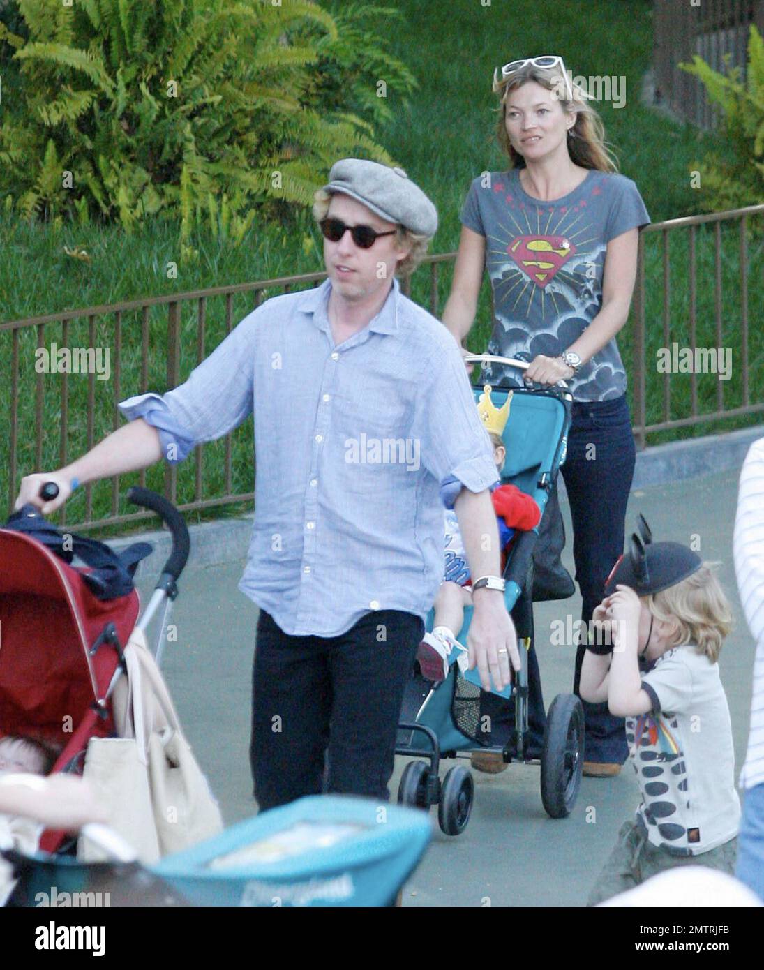 Kate Moss spends the day with friends and family at Disneyland. Moss ...