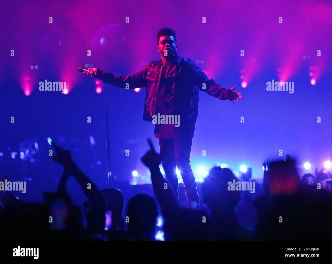 The Weeknd performs at Philips Arena on Saturday, May 13, 2017, in ...