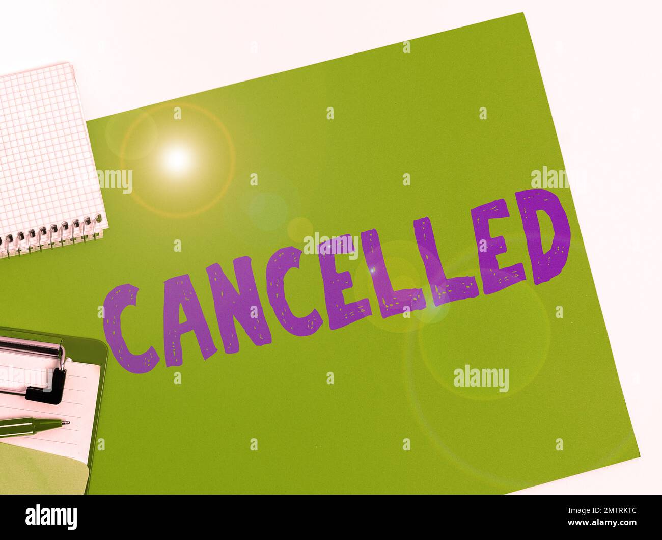 Inspiration showing sign Cancelled. Business concept decide or announce ...