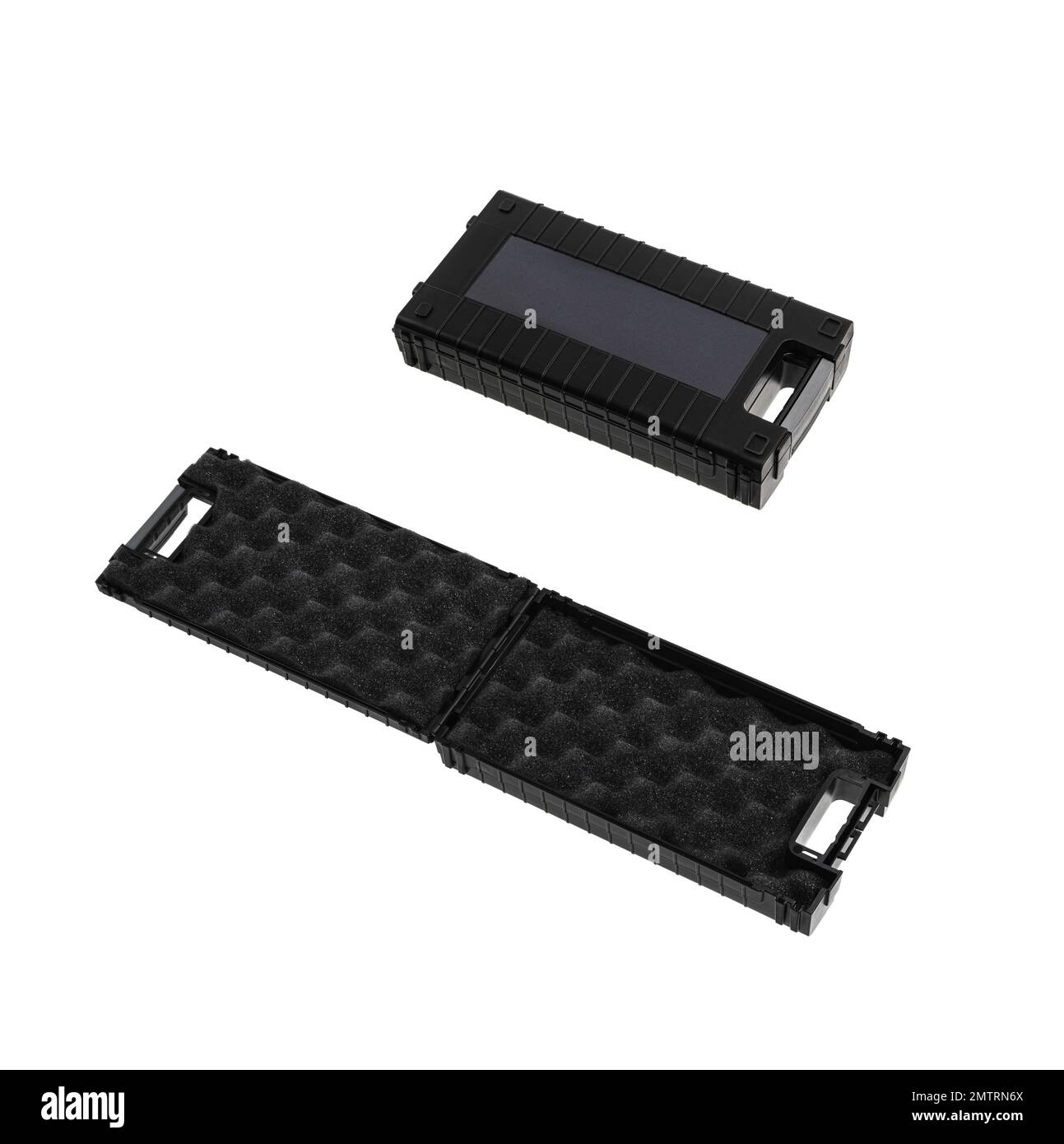 Hard black case made of durable plastic with foam rubber inside. Case ...