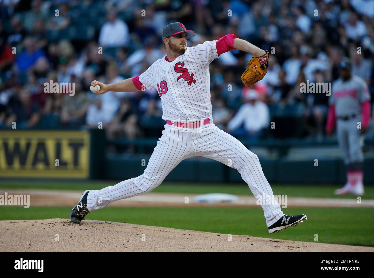 Chicago White Sox starting pitcher Dylan Covey throws against the San ...