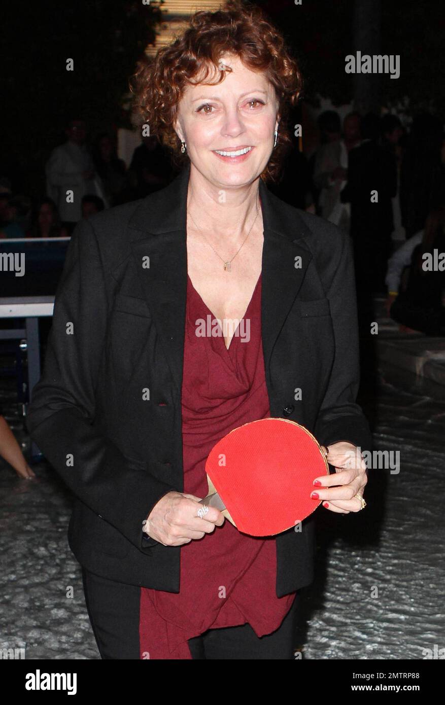 Actress Susan Sarandon, owner of New York and Los Angeles SPiN Ping ...