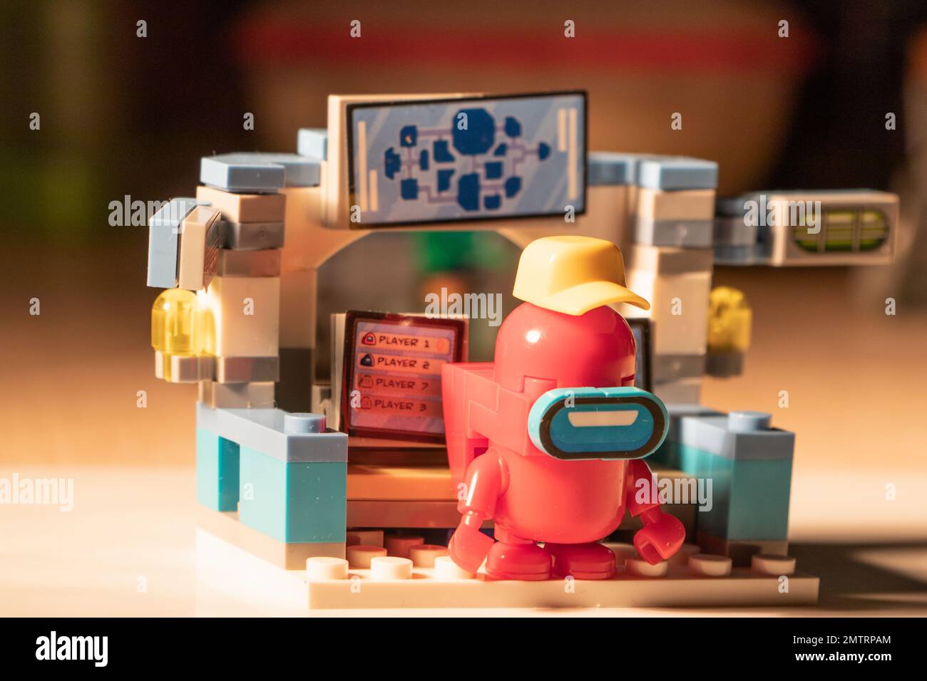 Chelyabinsk, Russia - January 19, 2022. Lego figure and set, Among Us ...