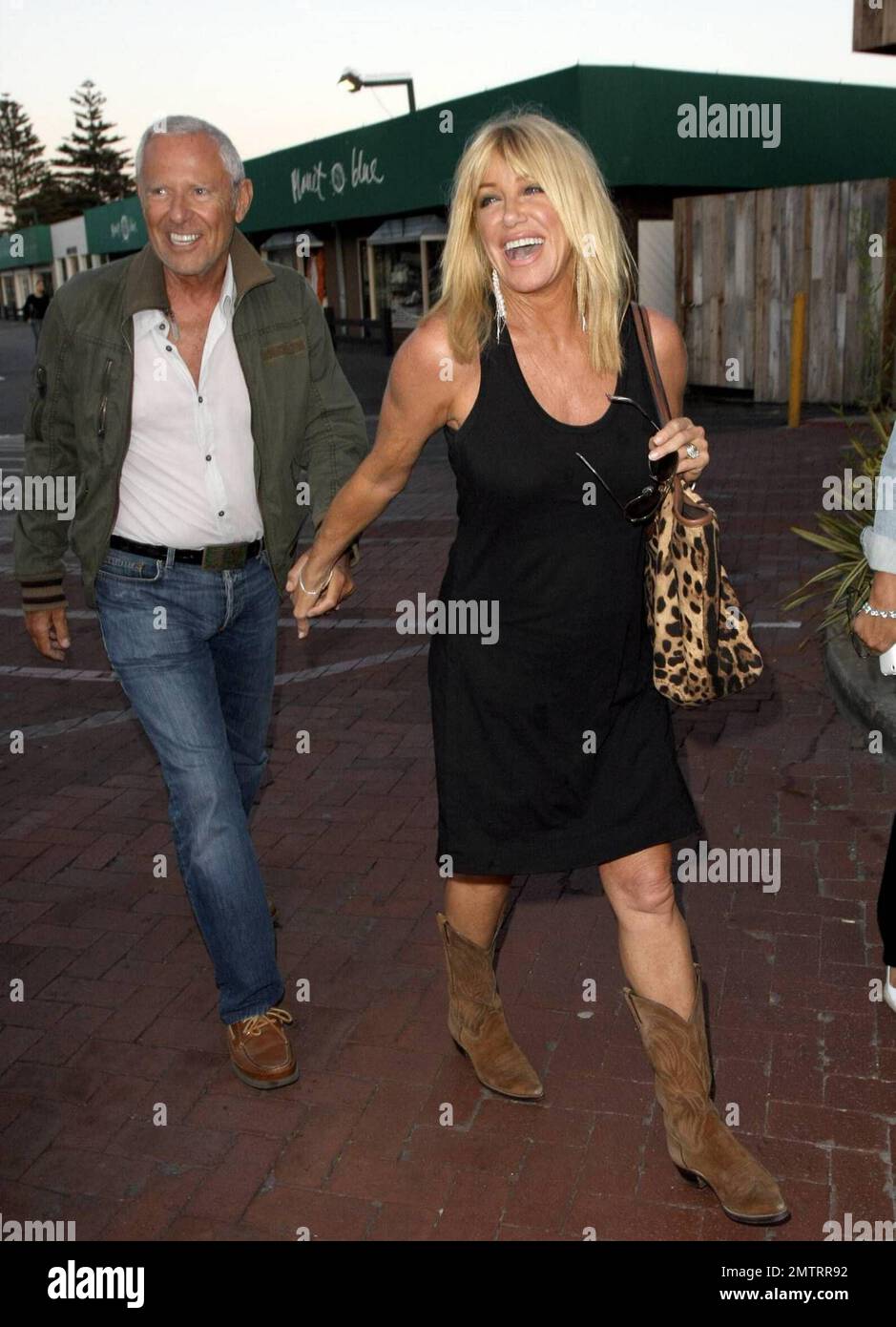 - Suzanne Somers and husband Alan Hamel head out for dinner at the ...