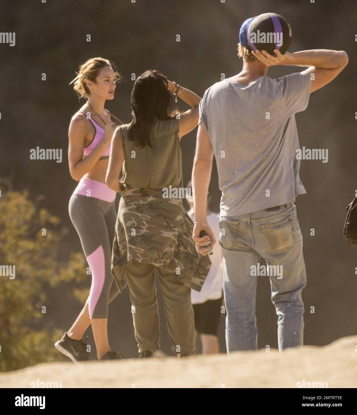 EXCLUSIVE!! Candice Swanepoel shows off her fine form during a photo ...