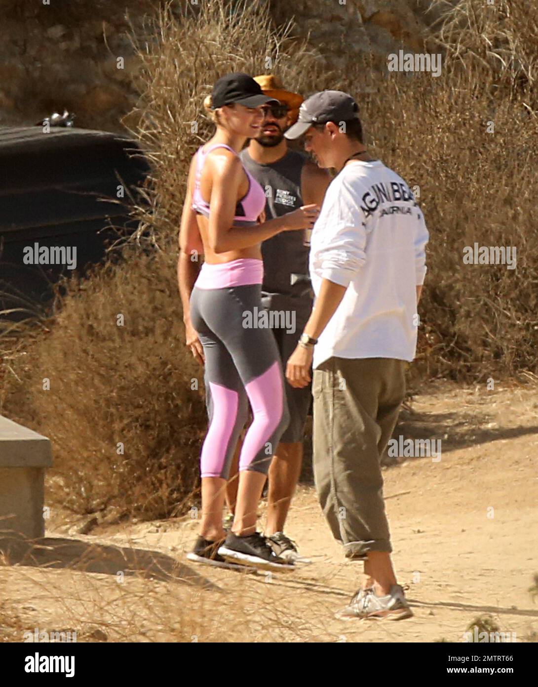 EXCLUSIVE!! Candice Swanepoel shows off her fine form during a photo ...