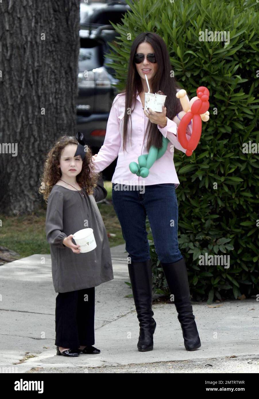 Actress Soleil Moon Frye and her daughter attend the grand opening of ...