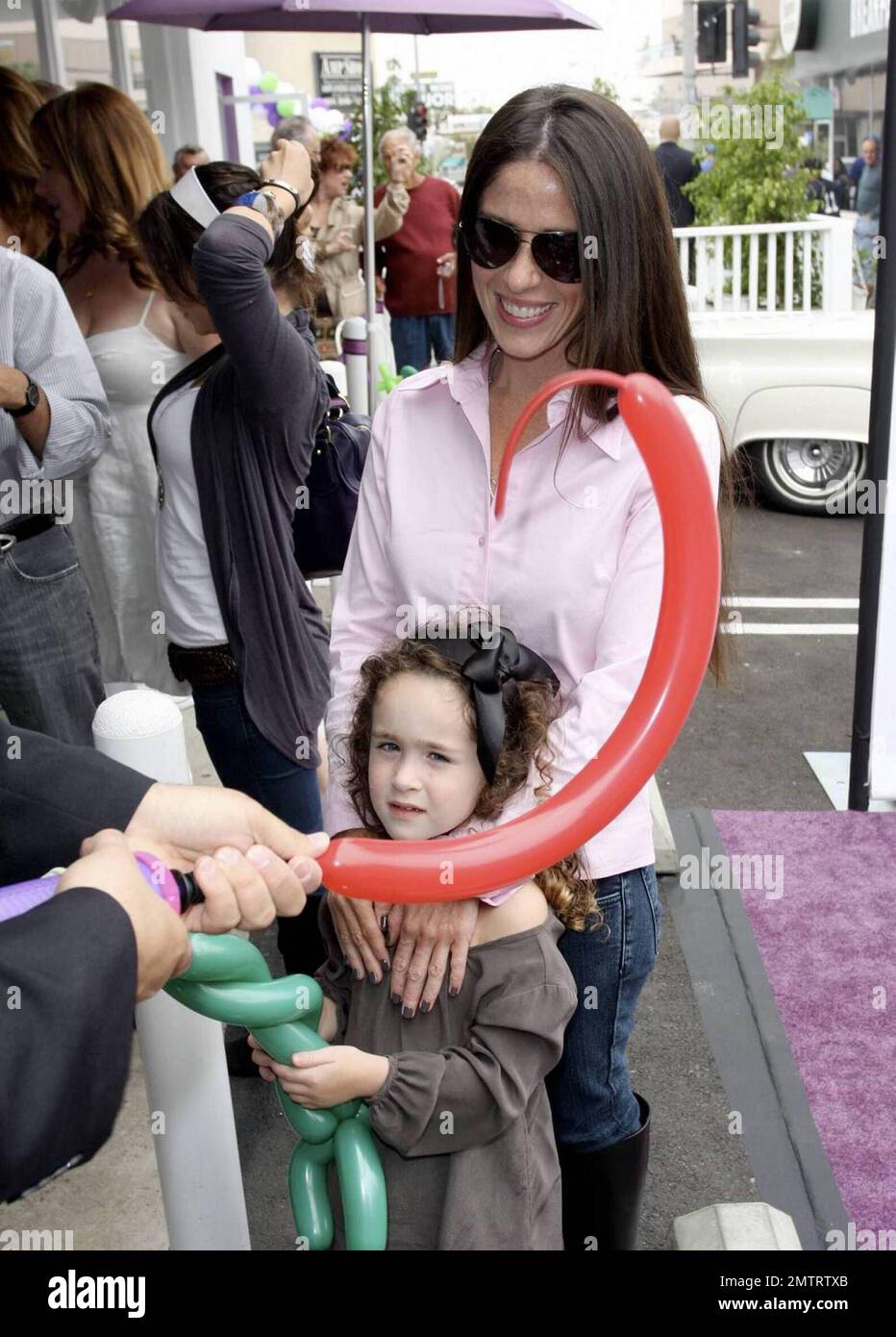 Actress Soleil Moon Frye and her daughter attend the grand opening of ...