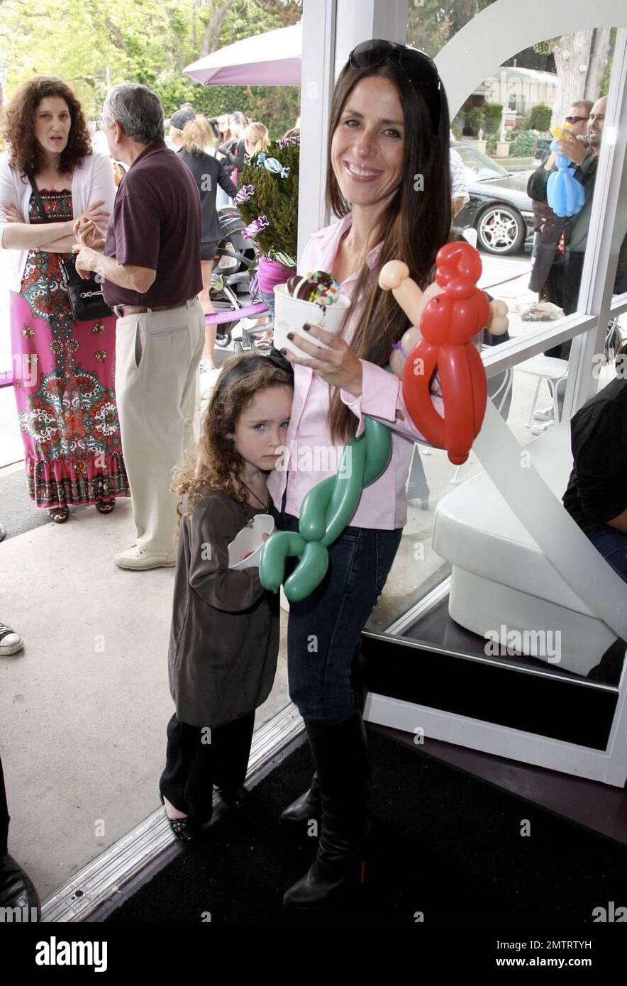 Actress Soleil Moon Frye and her daughter attend the grand opening of ...