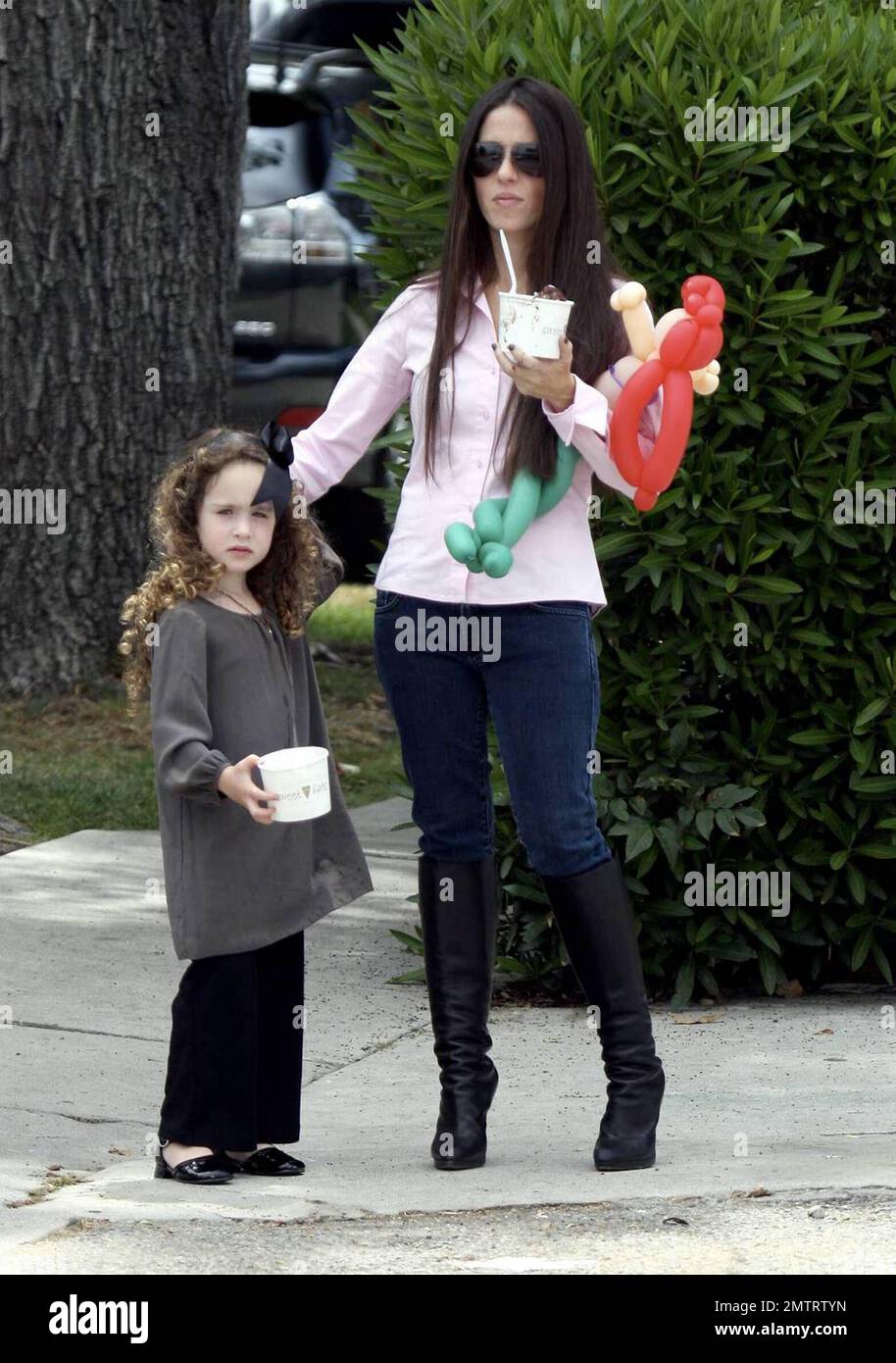Actress Soleil Moon Frye and her daughter attend the grand opening of ...