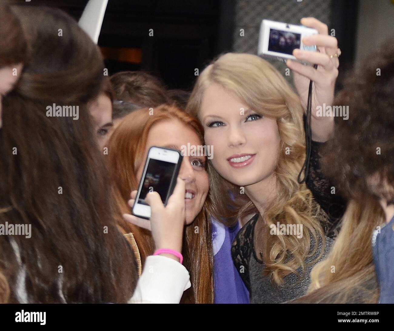 Country star Taylor Swift greeted her loving fans outside ABC's "Good ...