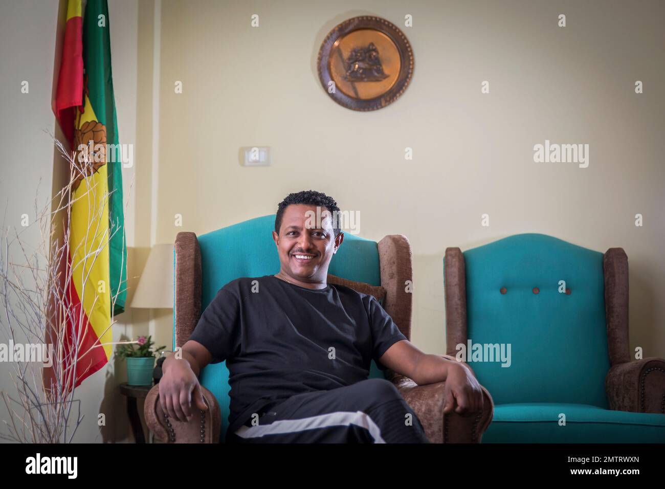 In this photo taken Tuesday, May 9, 2017, Teddy Afro, the controversial ...