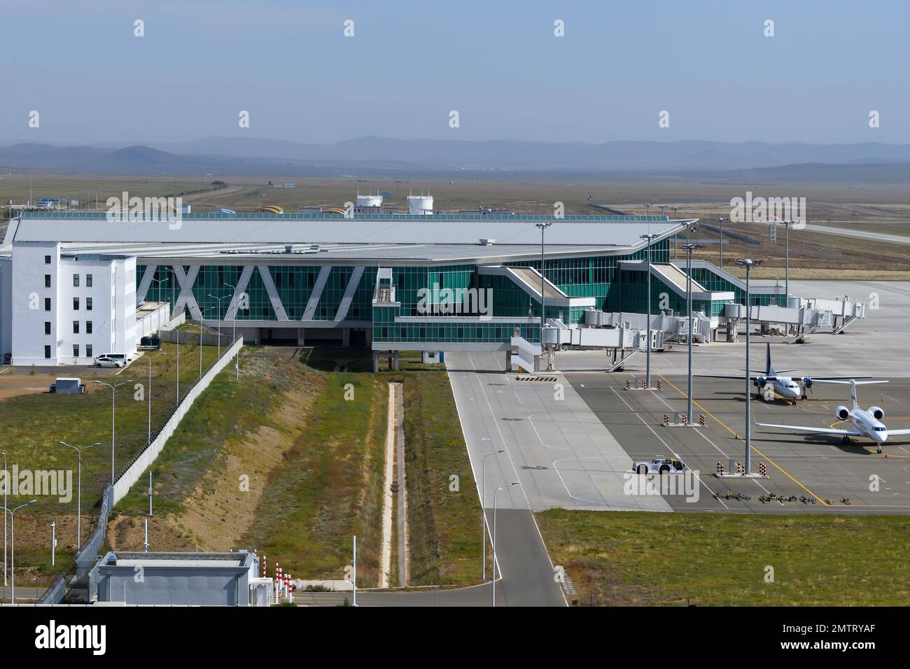 New Ulaanbaatar International Airport passengers terminal. New airport ...