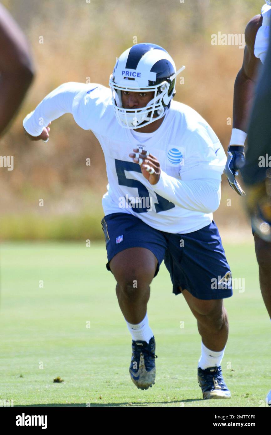 Los Angeles Rams linebacker Ejuan Price (51) runs sprints during the ...