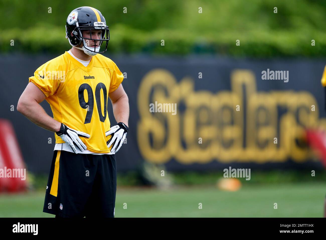 Pittsburgh Steelers first round draft pick linebacker T.J. Watt (90 ...