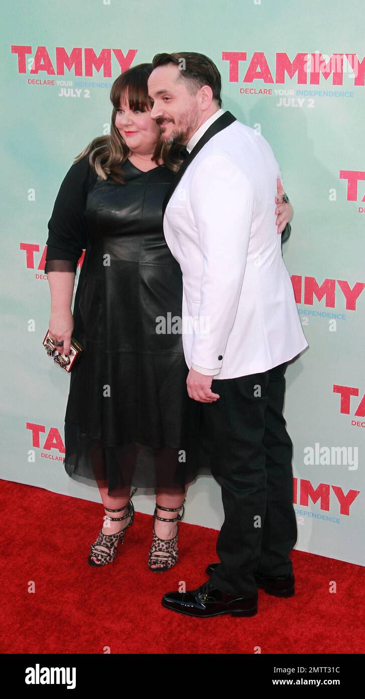 Ben Falcone amd Melissa McCarthy at the premiere Of Warner Bros ...