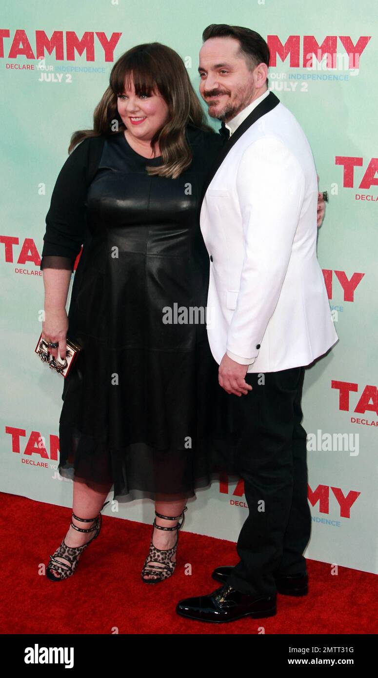Ben Falcone amd Melissa McCarthy at the premiere Of Warner Bros ...
