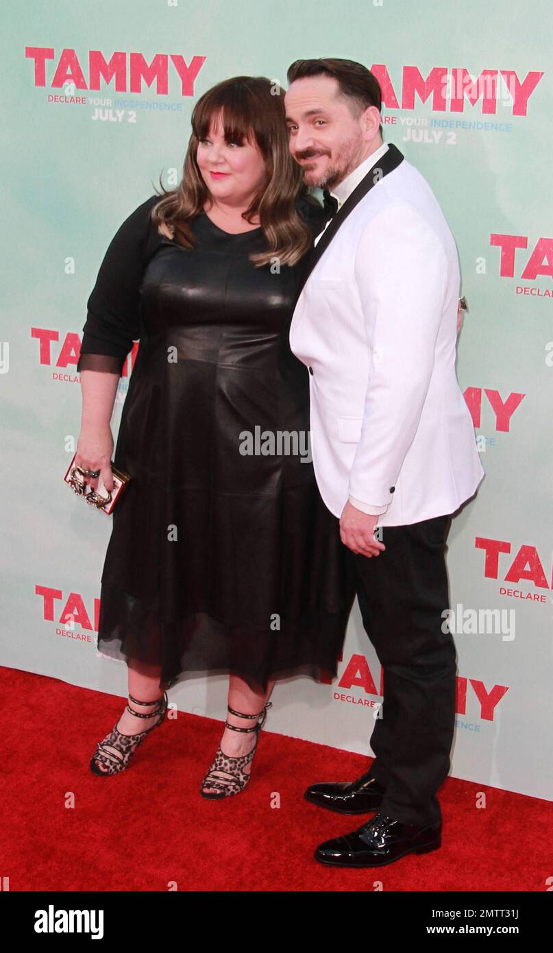 Ben Falcone amd Melissa McCarthy at the premiere Of Warner Bros ...