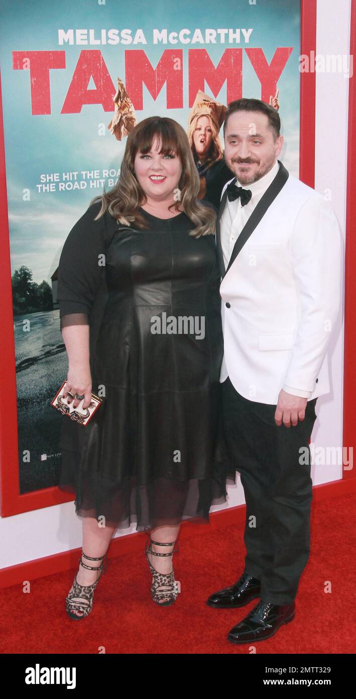 Ben Falcone amd Melissa McCarthy at the premiere Of Warner Bros ...