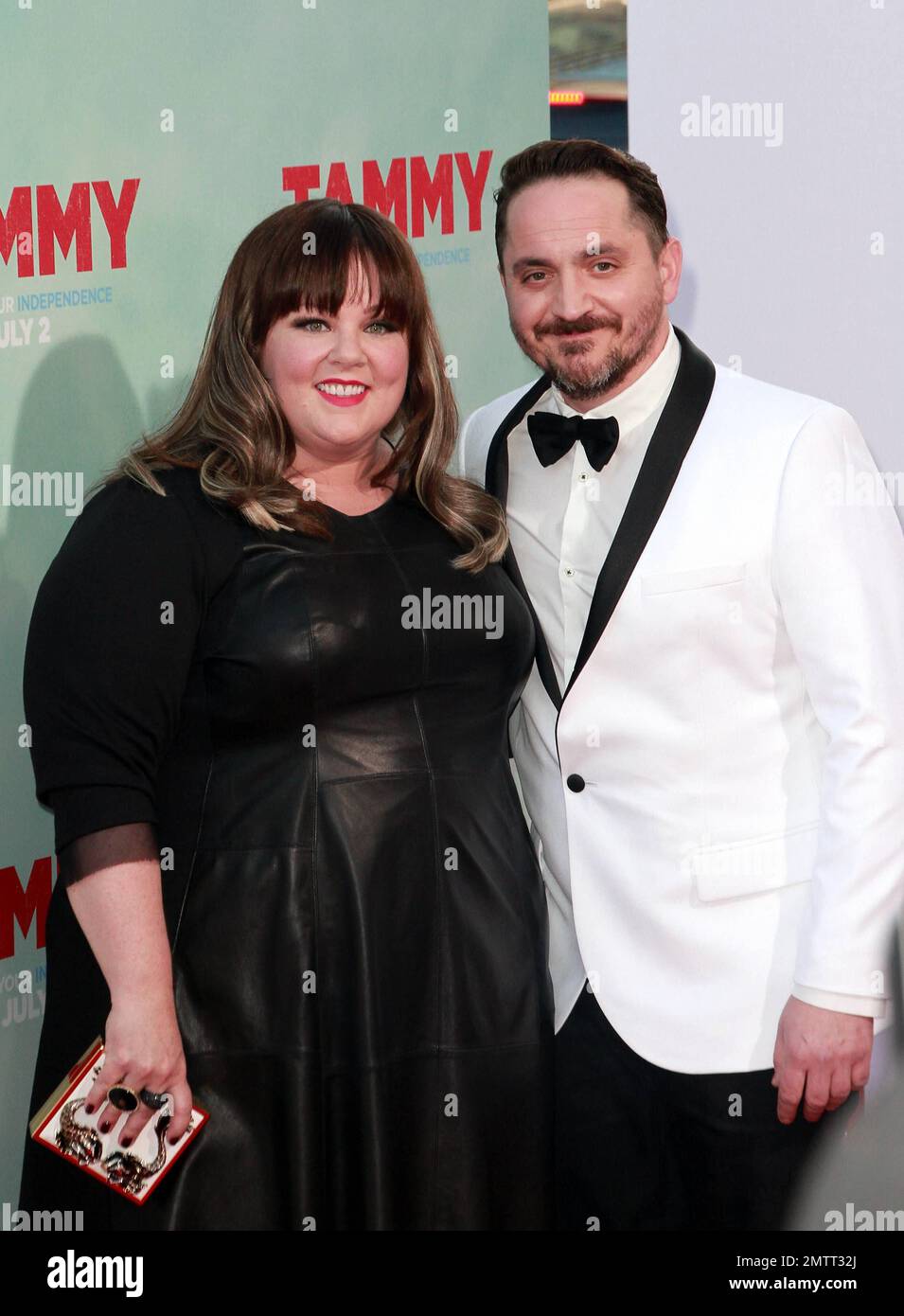 Ben Falcone amd Melissa McCarthy at the premiere Of Warner Bros ...