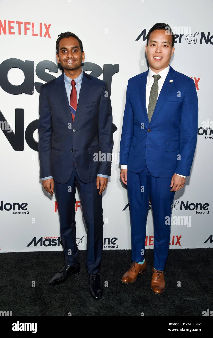 Co-creators and executive producers Aziz Ansari, left, and Alan Yang ...