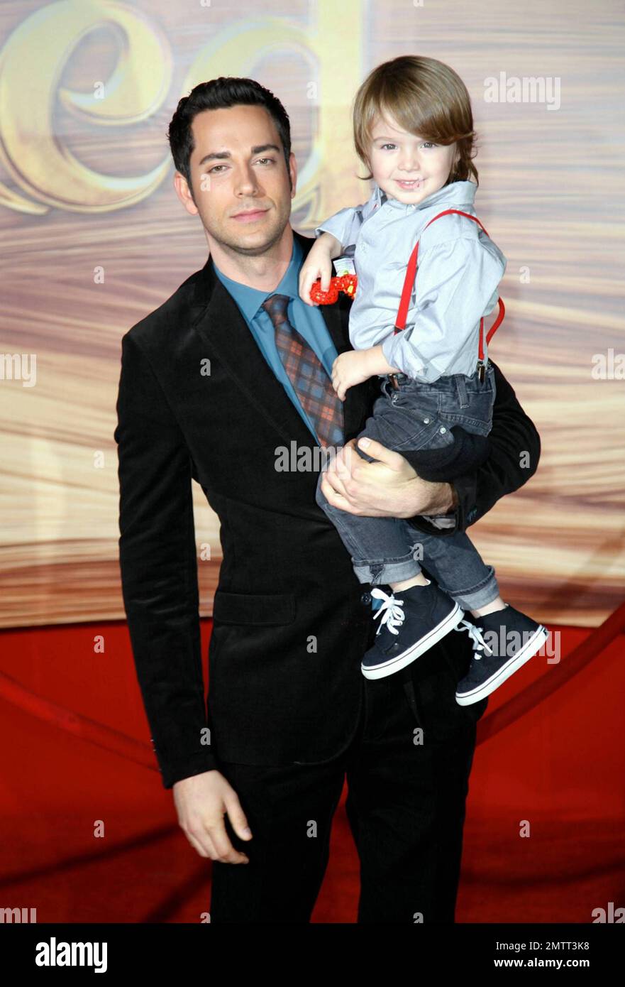 Zachary Levi at the premiere of "Tangled" at the El Capitan Theatre in ...