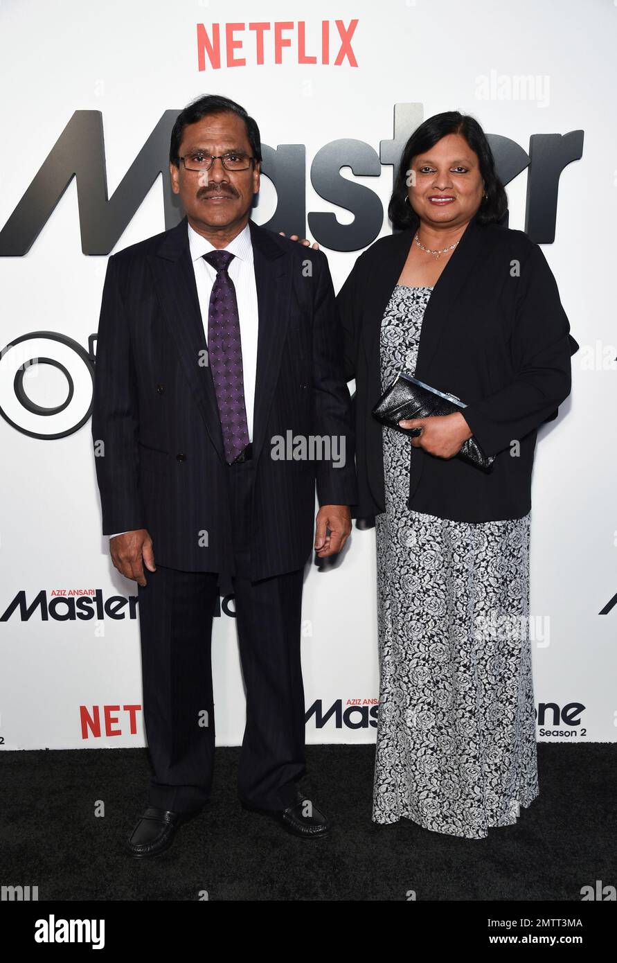 Actors Shoukath Ansari, left, and Fatima Ansari attend Netflix's ...