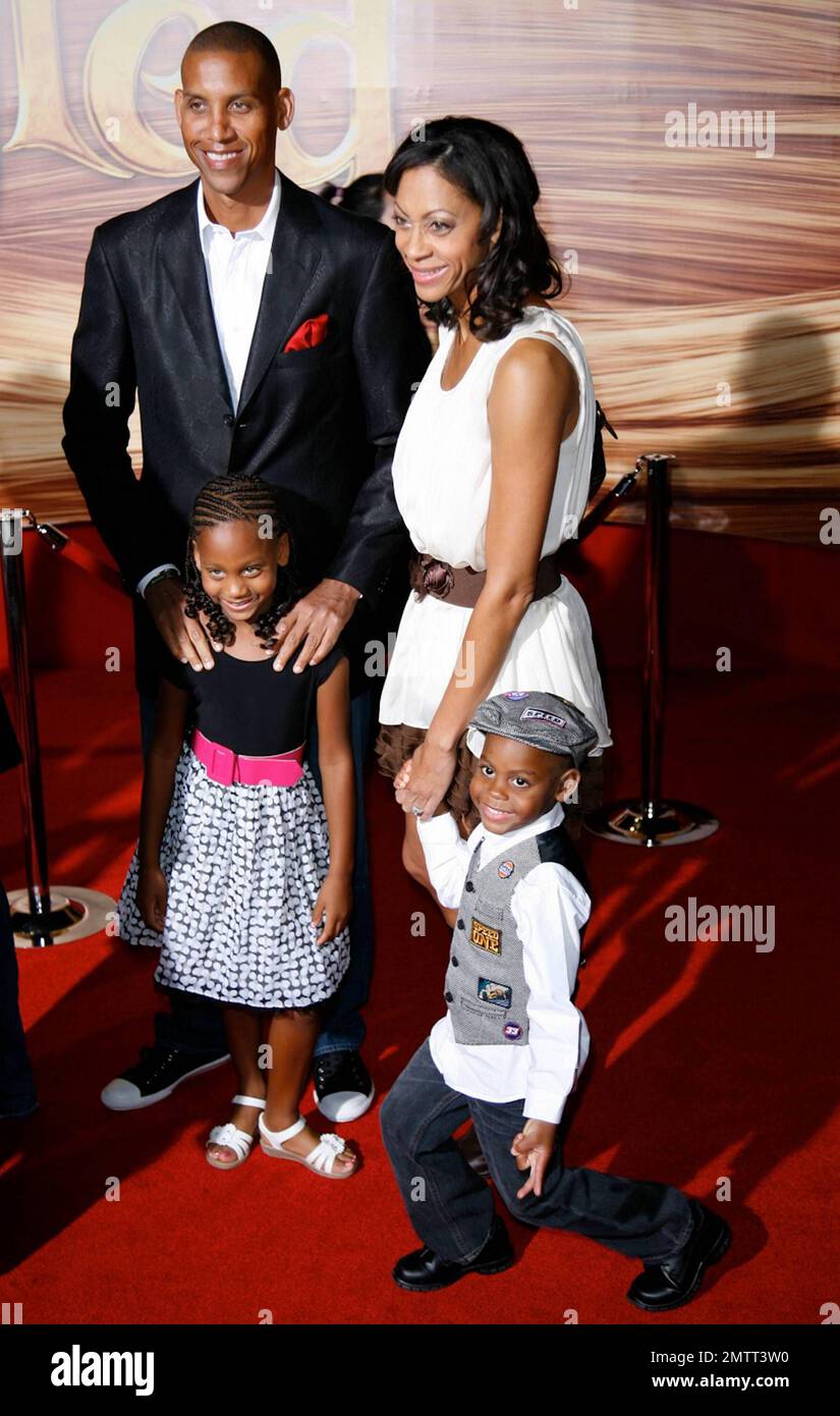 Reggie Miller at the premiere of "Tangled" at the El Capitan Theatre in ...