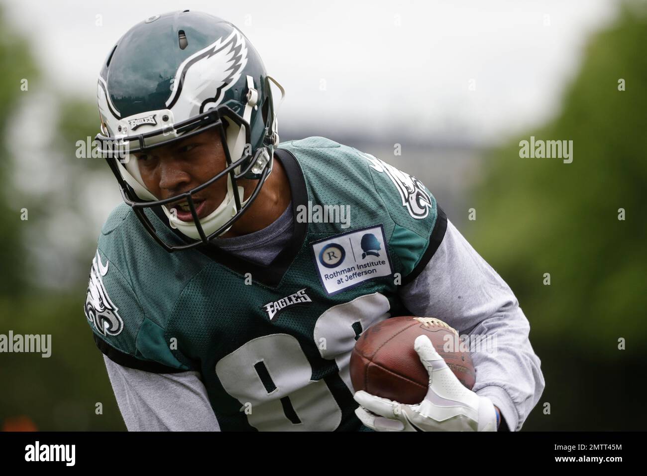 Philadelphia Eagles' Chance Allen during an NFL football rookie ...