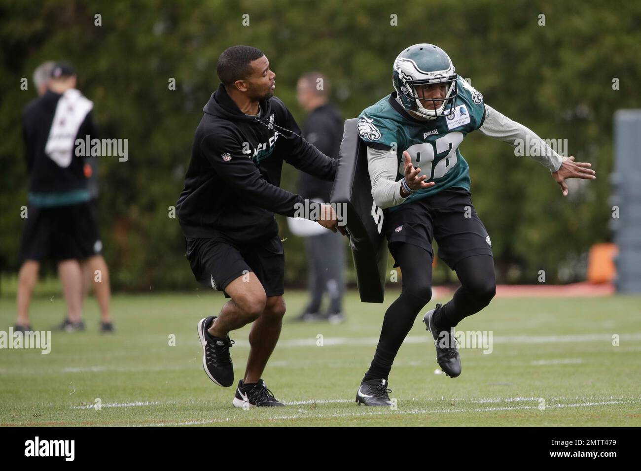 Philadelphia Eagles' Keevan Lucas during an NFL football rookie ...