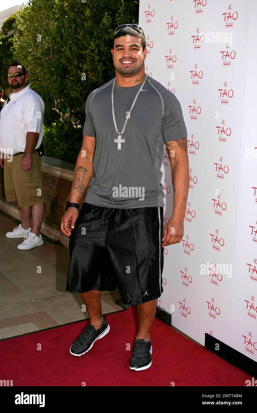 Celebrating the hottest pool party of 2008, Shawn Merriman poses for ...