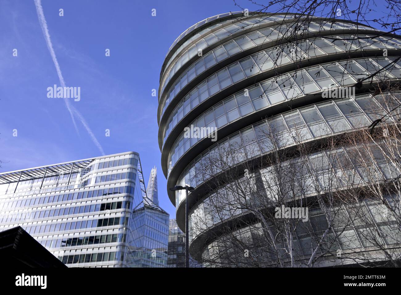 London, England, UK. City Hall (2002: Norman Foster) on the South Bank ...
