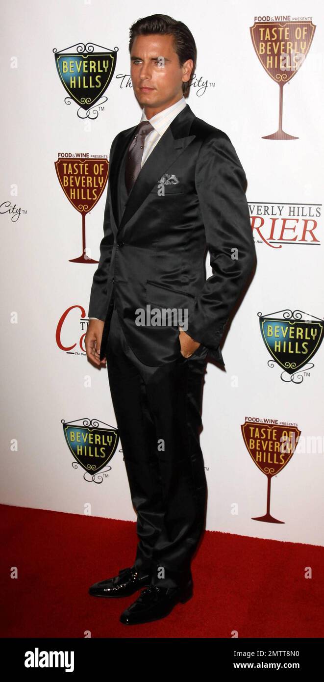 Scott Disick poses on the red carpet at Food & Wine presents the Taste ...