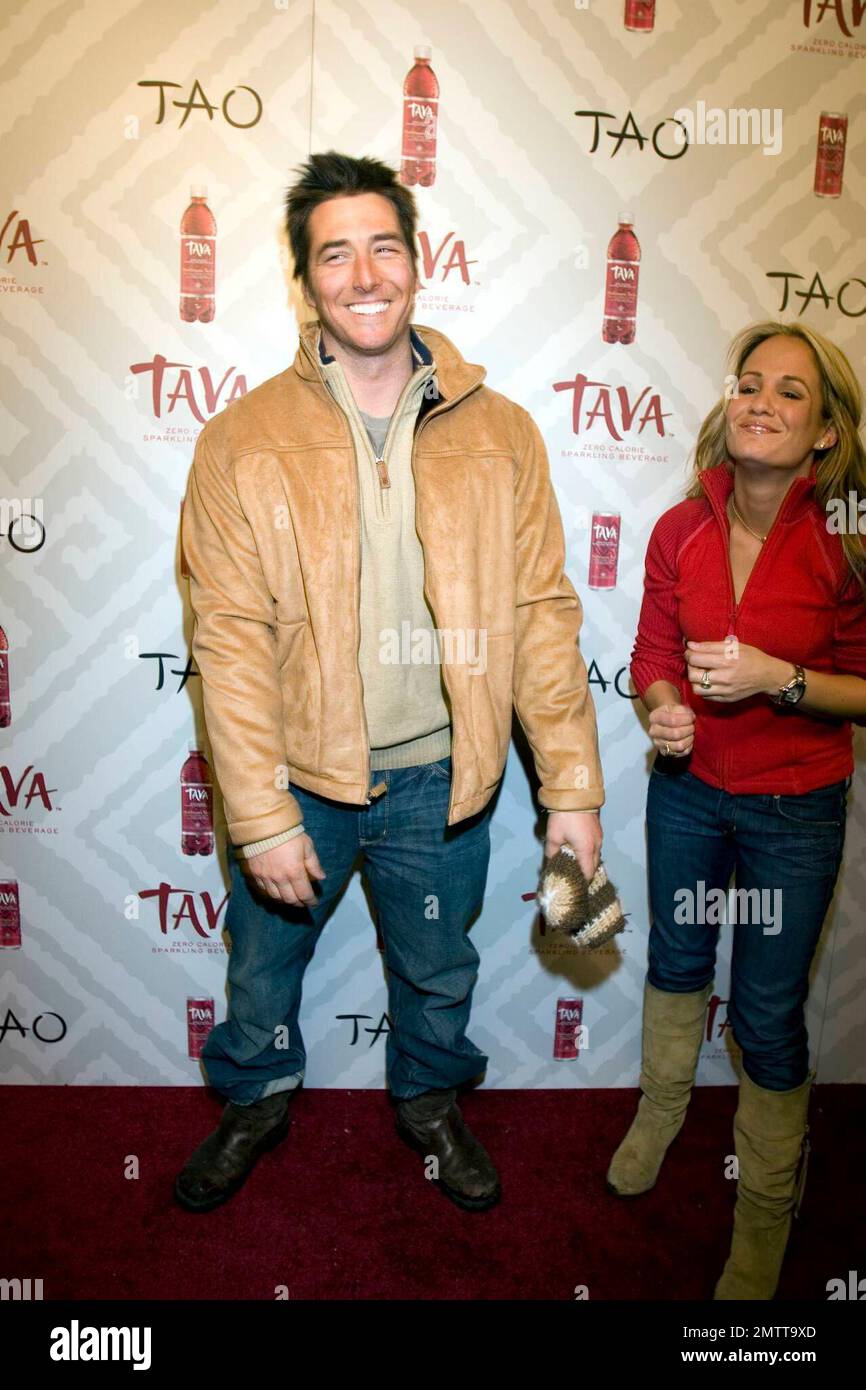 John Mosley on the red carpet at the Tava Sparkling Beverage launch at ...