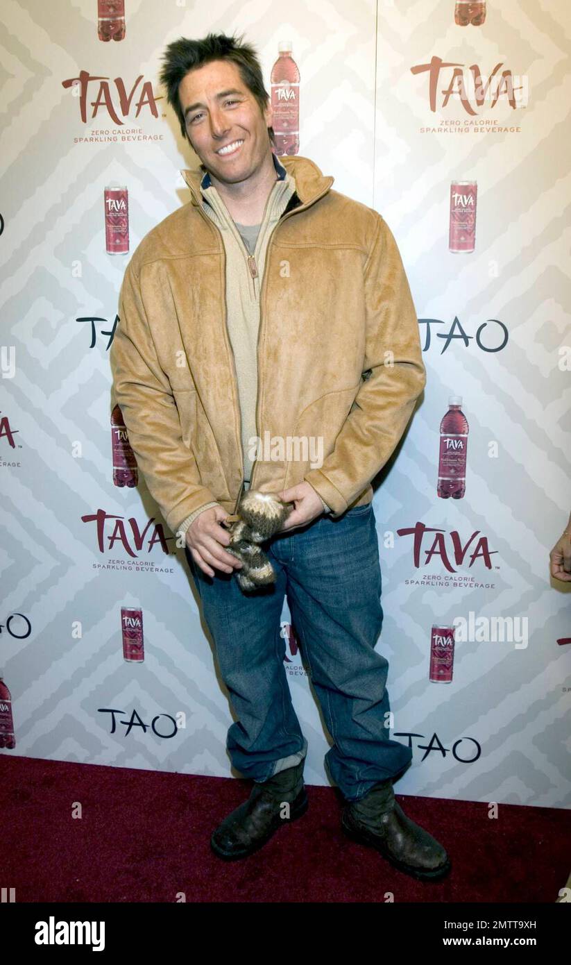 John Mosley on the red carpet at the Tava Sparkling Beverage launch at ...