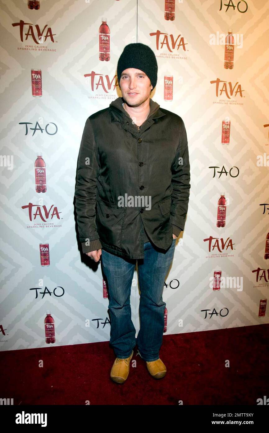 Matt White on the red carpet at the Tava Sparkling Beverage launch at ...