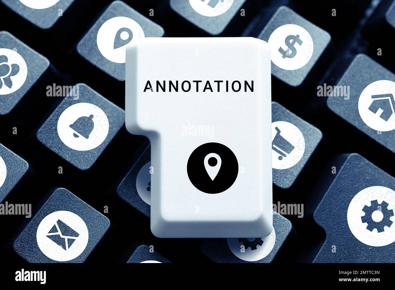 Conceptual display Annotation. Business concept note added by way of ...