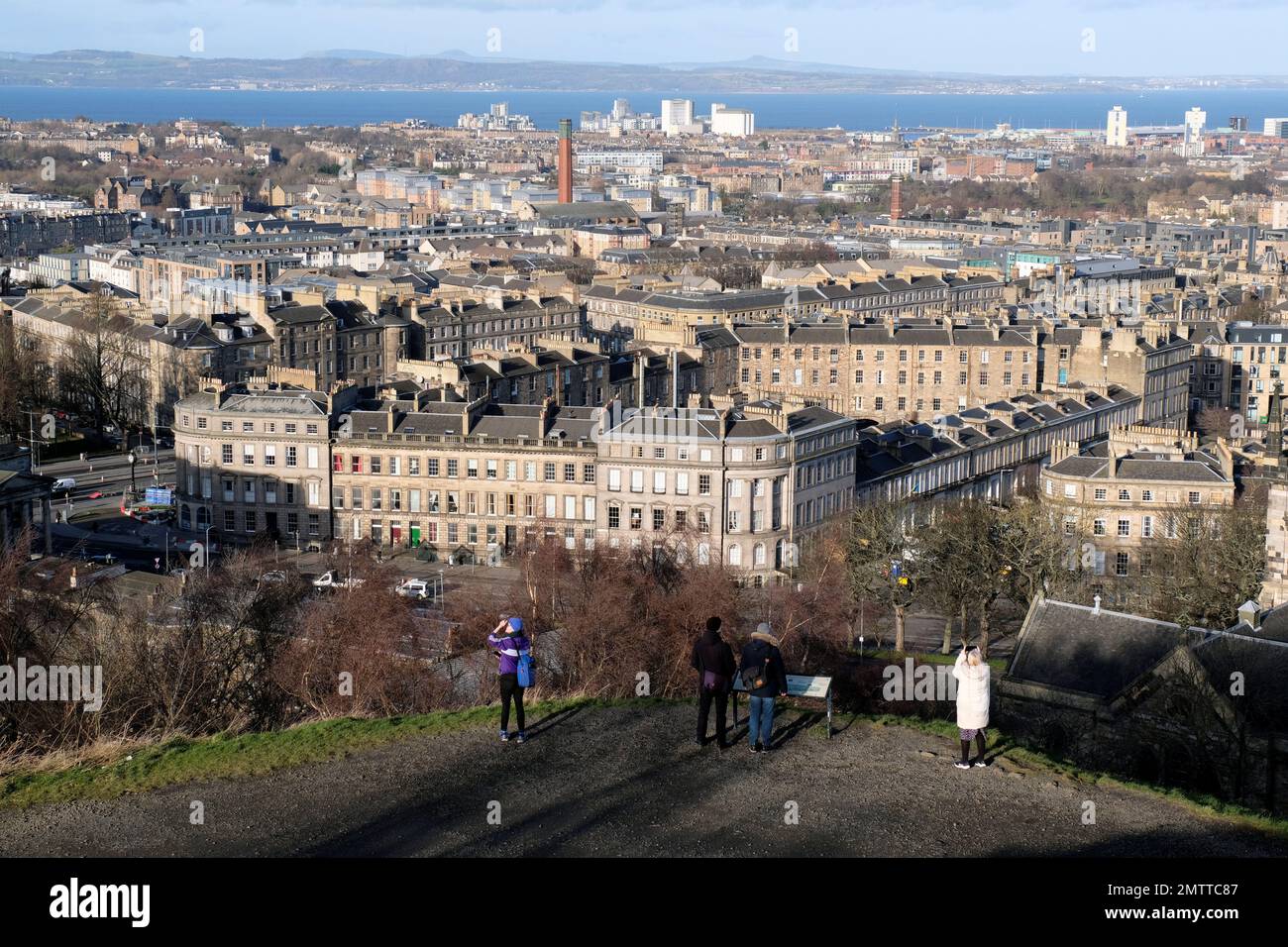 Edinburgh, Scotland, UK. 1st February 2023. People out and about on a ...