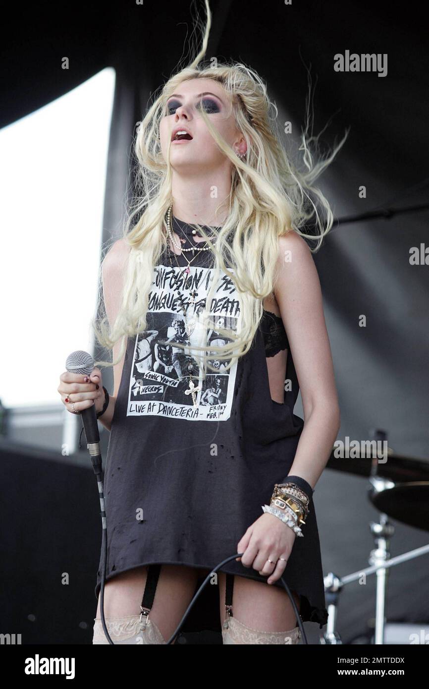 Actress and singer Taylor Momsen performs live with her rock band The ...