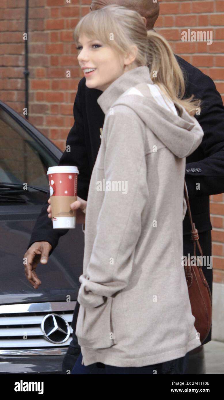 Country sensation Taylor Swift was seen leaving her London hotel in a ...