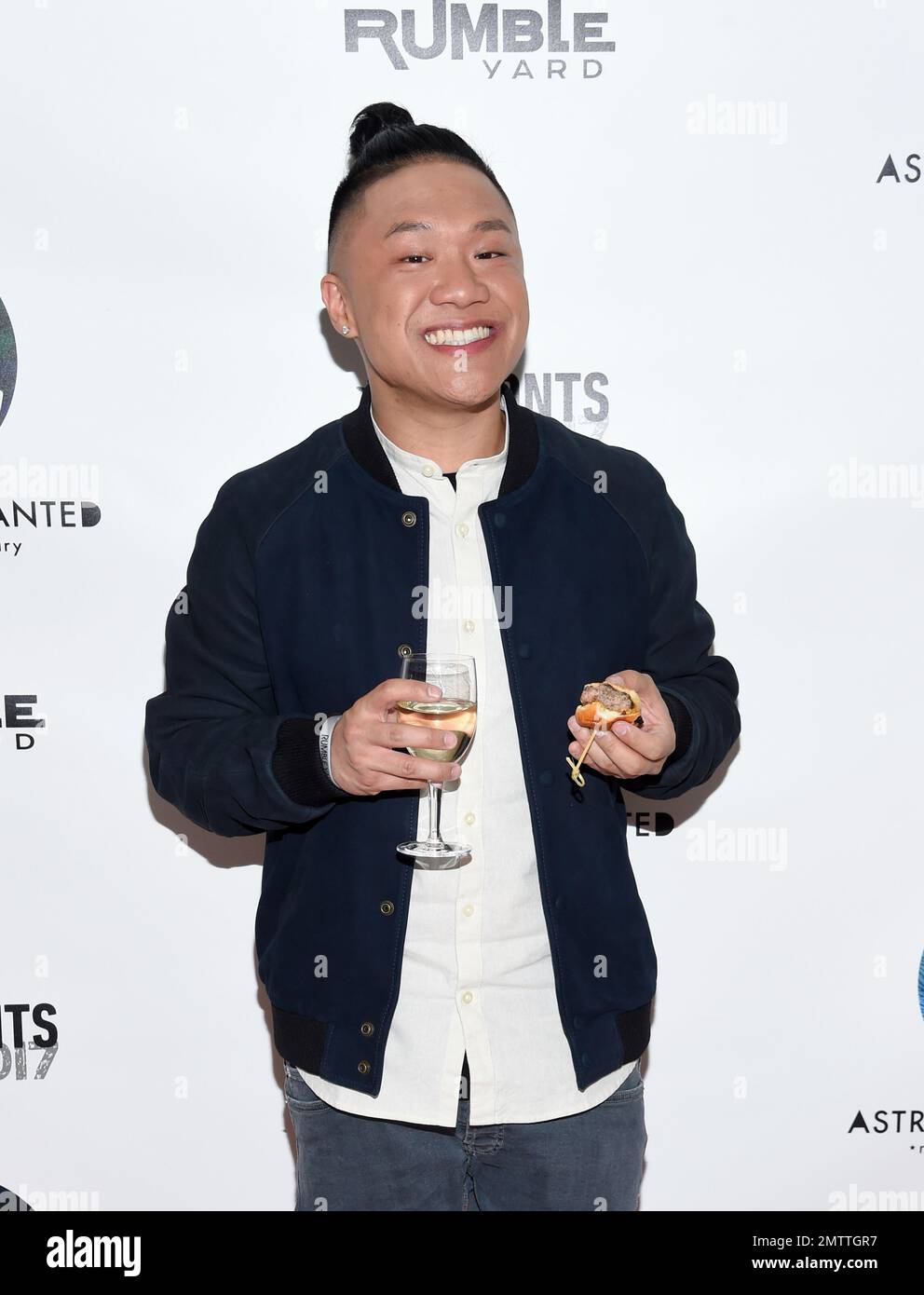 Timothy DeLaGhetto attends the Astronauts Wanted and Rumble Yard joint NewFront Presentation ...