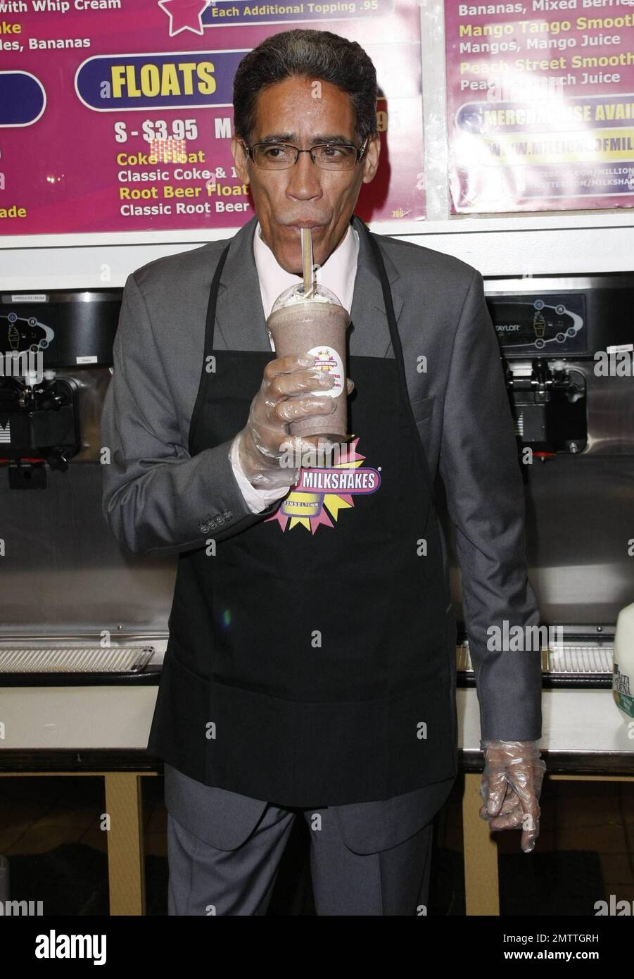 Looking sharp in a nice grey suit Ted Williams (aka the homeless man ...