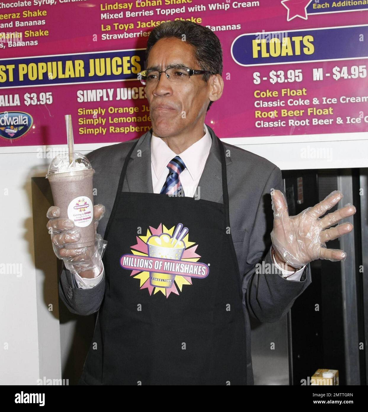 Looking sharp in a nice grey suit Ted Williams (aka the homeless man ...