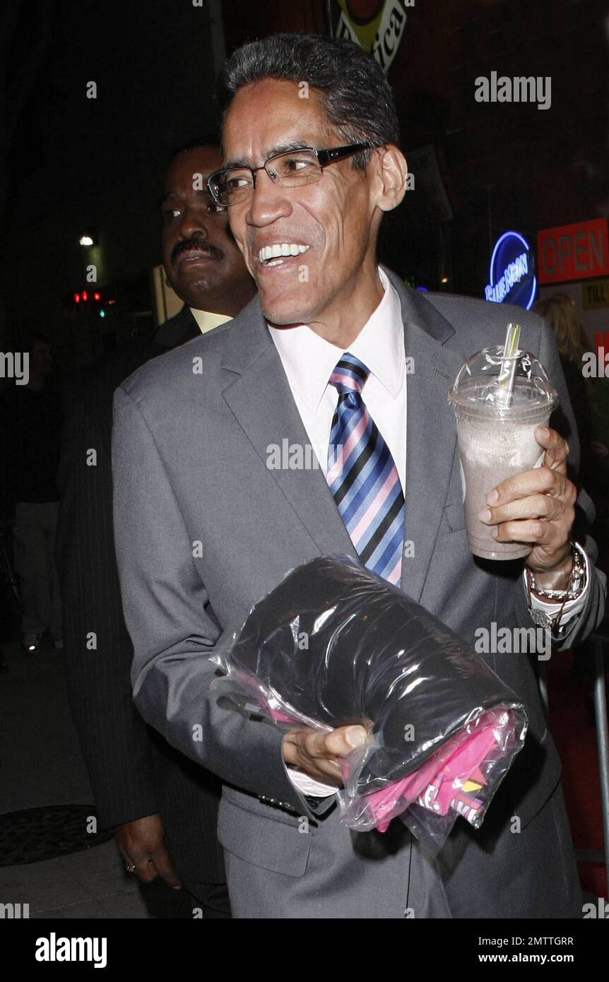 Looking sharp in a nice grey suit Ted Williams (aka the homeless man ...